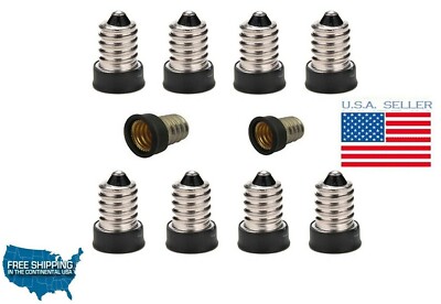 E14 to E12 Adapter Converter Small Edison Screw European Base Reducer ...
