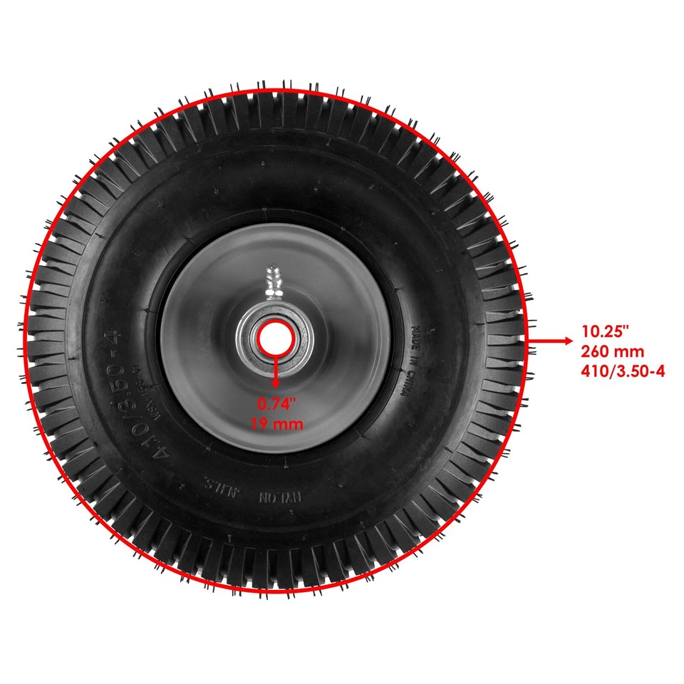 Front Wheel Rim & Tire for Snapper Rear Engine Riding Mower 4.10/3.50 ...