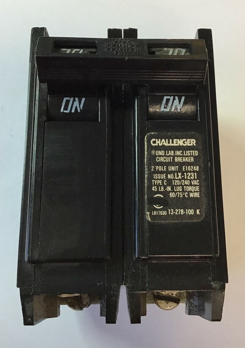 CHALLENGER C270 CIRCUIT BREAKER 120/240VAC 2POLE TYPE C CLASS CTL | eBay