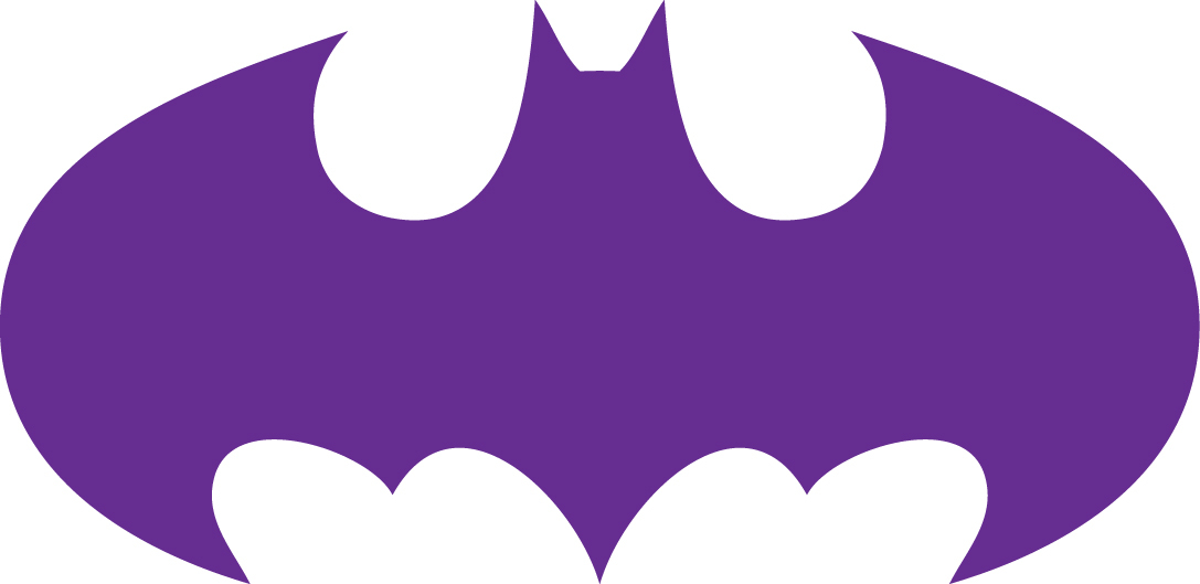 Purple Batman Symbol