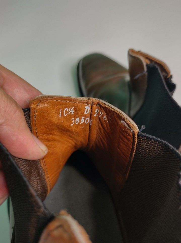 Allen Edmonds Haight Chelsea Brogues Boots 10.5 D Brown Medallion Toe ...