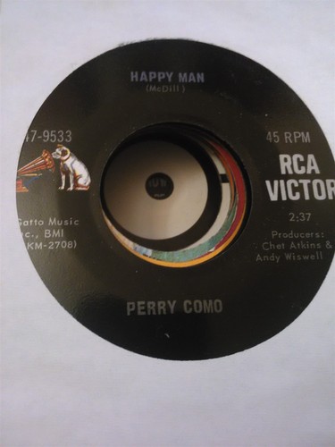 Perry Como, Happy Man ~ NM 1968 RCA Victor 45 | eBay