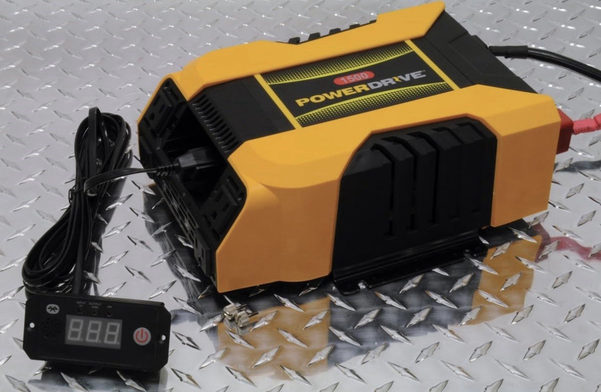 PowerDrive 1500 Watt power Inverter, 4 AC, 2 USB App with Bluetooth ...