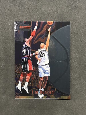 1997-98 Bowman's Best #106 TIM DUNCAN Rookie RC San Antonio Spurs HOF ...