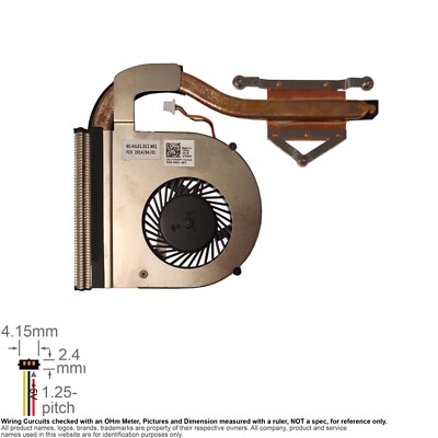 CPU Cooler Blower Cooling Fan Laptop Dell Latitude 3440 0TPHPP ...