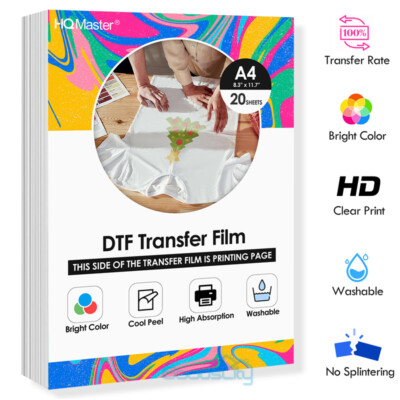 20PCS DTF Transfer Powder Films for DTF Sublimation Printer, DTF ...