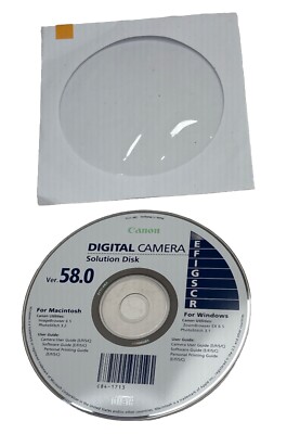 CANON Digital Camera SOLUTION DISK CD 59.0 Original OEM | eBay