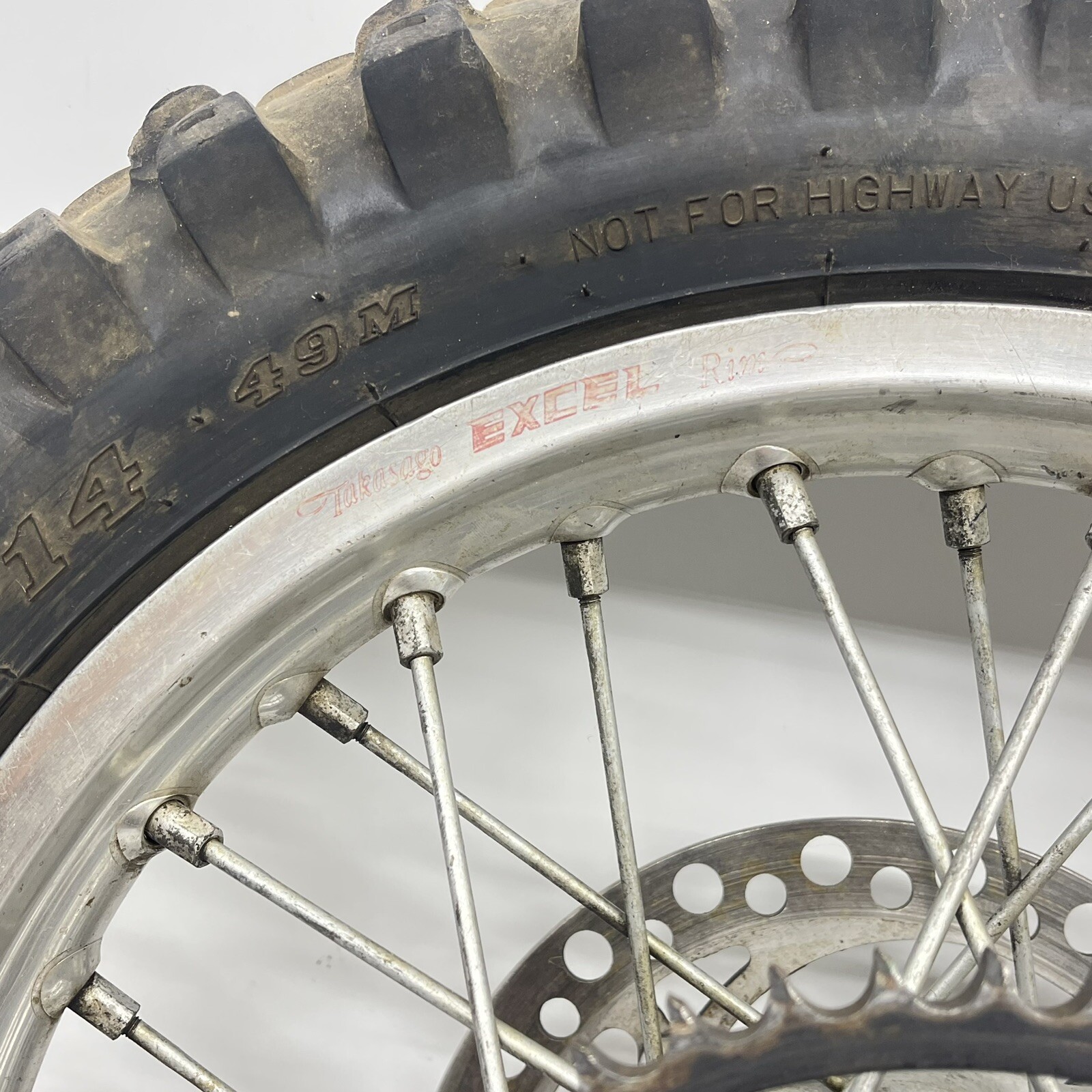 2006 06-11 KTM 85 SX 85SX OEM 14" EXCEL REAR BACK WHEEL RIM HUB TIRE ...