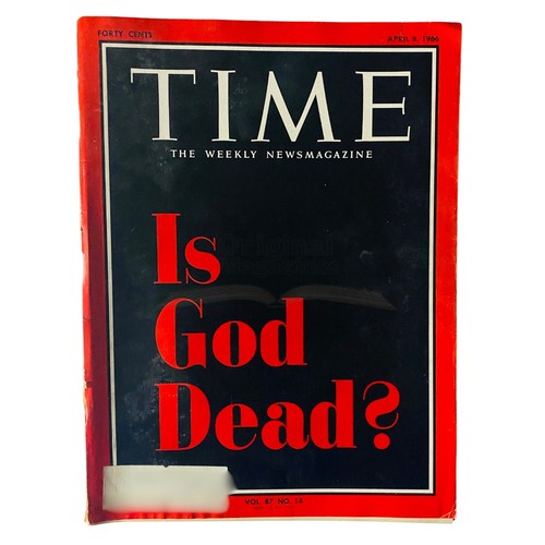 Time Magazine April 8 1966 Vol 87 No. 14 Is God Dead? | eBay