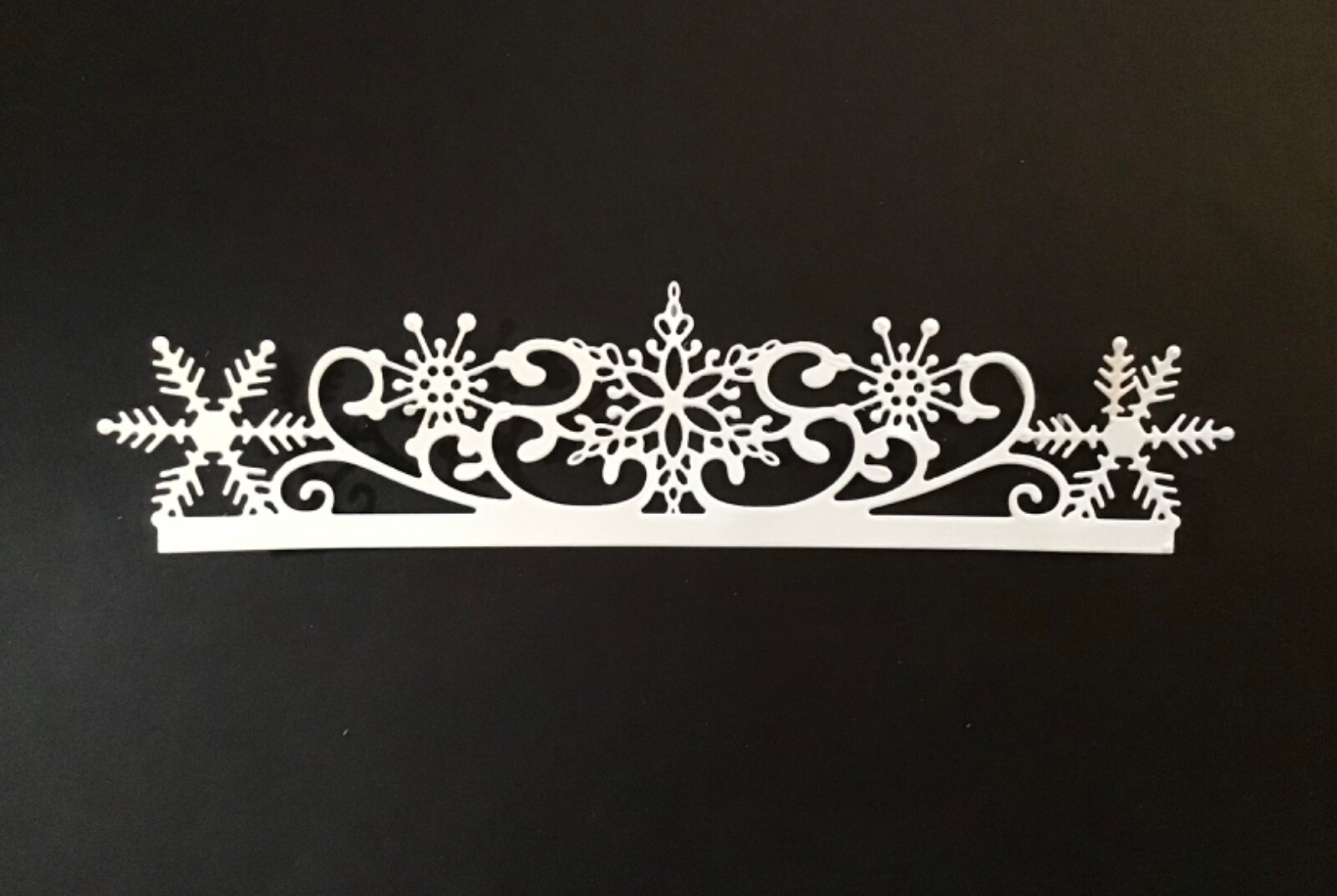 Snowflake Border die cut embellishments 5 pcs 1-1/2” x 6-1/2” Choose ...