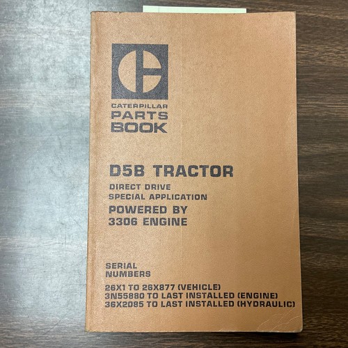 CAT Caterpillar D5B SA PARTS MANUAL BOOK CATALOG AG TRACTOR GUIDE sn ...