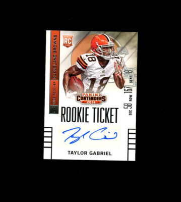 2014 Contenders Rookie Ticket SP TAYLOR GABRIEL AUTO RC! Cleveland ...