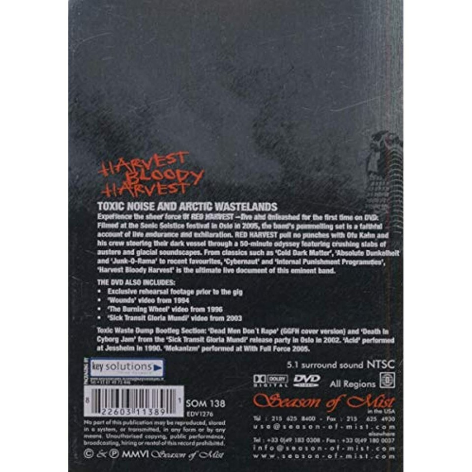 Red Harvest: Harvest Bloody Harvest (DVD, 2006, Ltd. Ed. Metal Box) | eBay