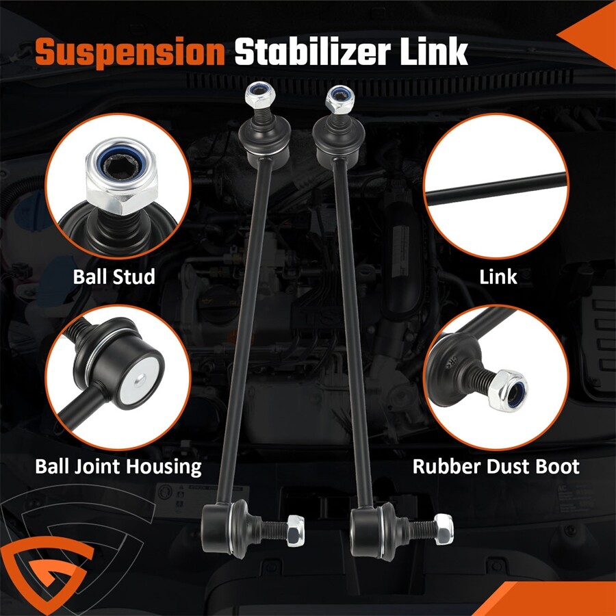 For VW Golf MK5 MK6 Front Stabiliser Anti Roll Bar Drop Links 03-2021 ...