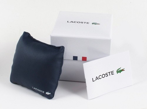 LACOSTE 2011052 SILVER DIAL BROWN LEATHER STRAP 42MM MEN'S HERITAGE ...
