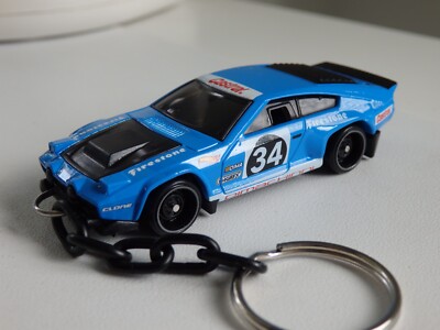 Hot Wheels Dimachinni Veloce Rally Car fitted with a Keychain Keyring ...