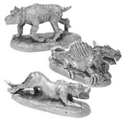 Ral Partha 20-514 Corporate Guard Animals (Shadowrun) Barghest Basilisk ...