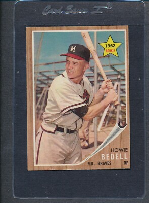 1962 Topps #076 Howie Bedell Braves EX *5095 | eBay