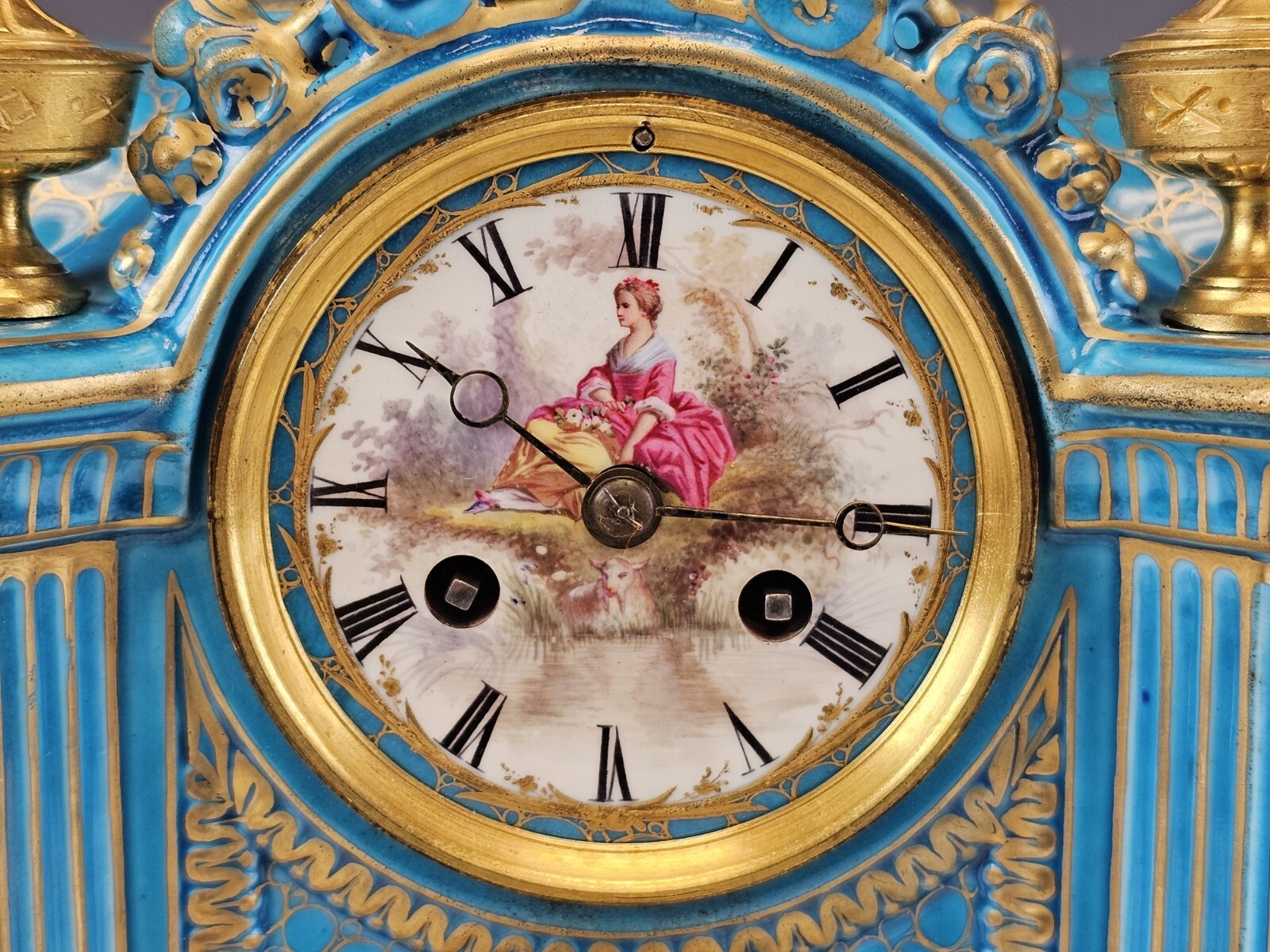 Magnificent 19C French Sevres H/P Porcelain Gilt Bronze Clock | eBay