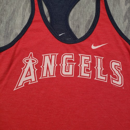 Los Angeles Angles Shirt Mens Medium Red Nike Tank Top MLB Loose Fit | eBay
