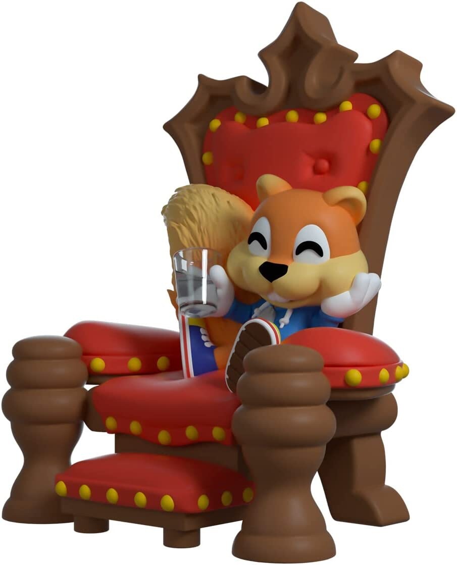 Conker's Bad Fur Day #0 Vinyl Figure Statue N64 King Conker Youtooz ...