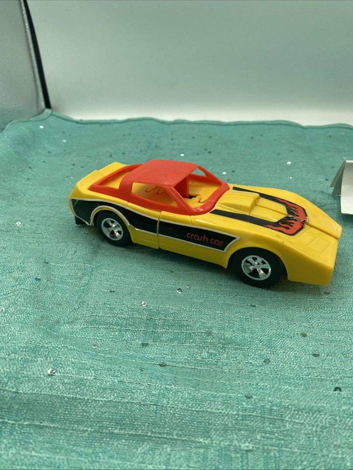 Yellow Corvette Tarco Break a part Crash cars Vintage 7” | eBay
