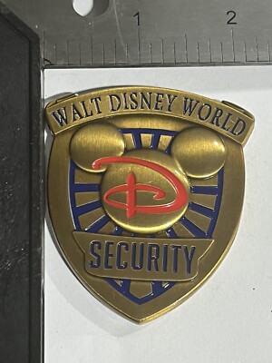 Disney Magic Kingdom Security Shield Glitter Police Challenge Coin | eBay