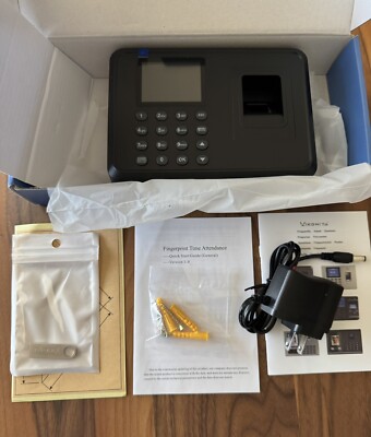 Biometric Fingerprint Time Attendance Clock Recorder Punch in/out Brand ...
