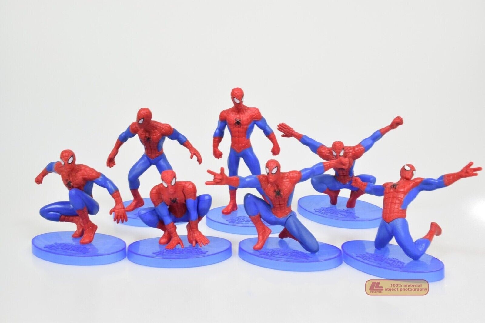 Anime The Amazing spiderman Avengers 7pcs cake topper Figure Action ...