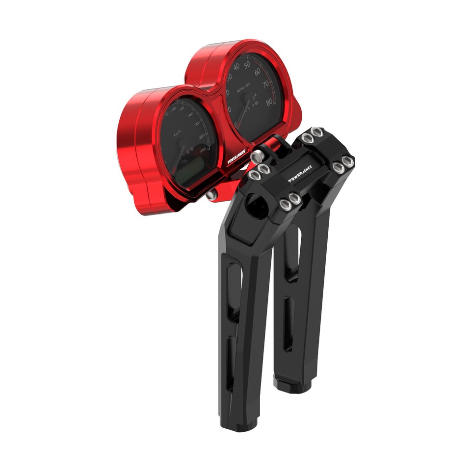 10.0" Red Black Handlebar Risers Fits for Harley 15-23 CVO Road Glide ...
