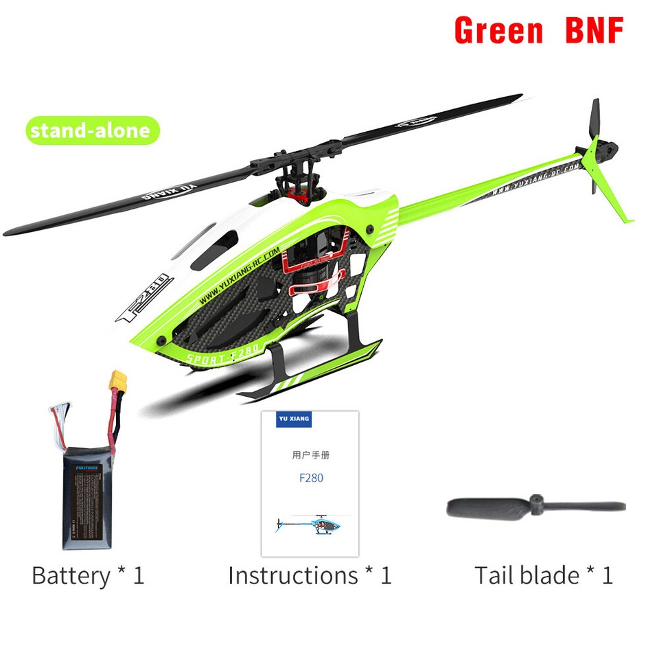 YXZNRC RC Helicopter F280 2.4G 6CH 6-Axis Gyro 3D Brushless Motor ...