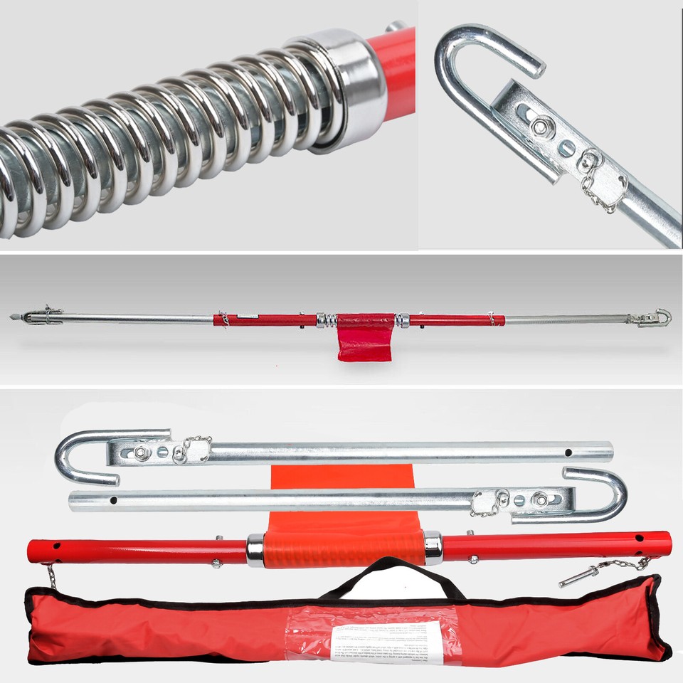 3Ton Vehicle Recovery Tow Pole Ridged Towing Bar Heavy Duty Straight ...