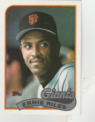 FREE SHIPPING-MINT-1989 (GIANTS) Topps #676 Ernie Riles | eBay