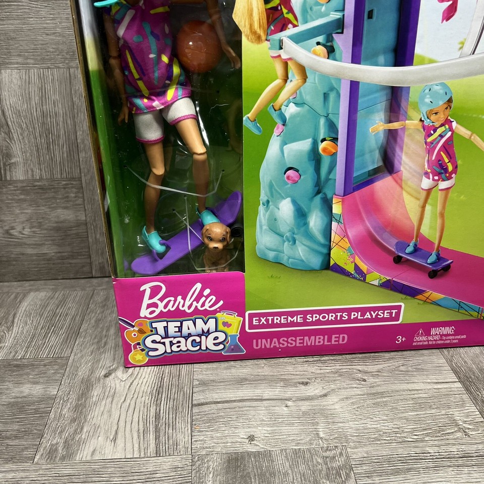 Barbie Team Stacie Extreme Sports Playset 2018 Mattel GBK61 NEW SEALED ...
