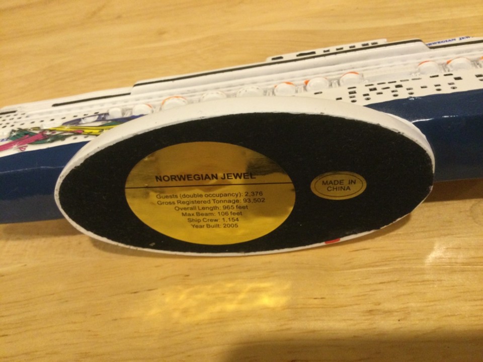 NCL Norwegian Jewel Norwegian Cruise Line Ship Model 10” | eBay