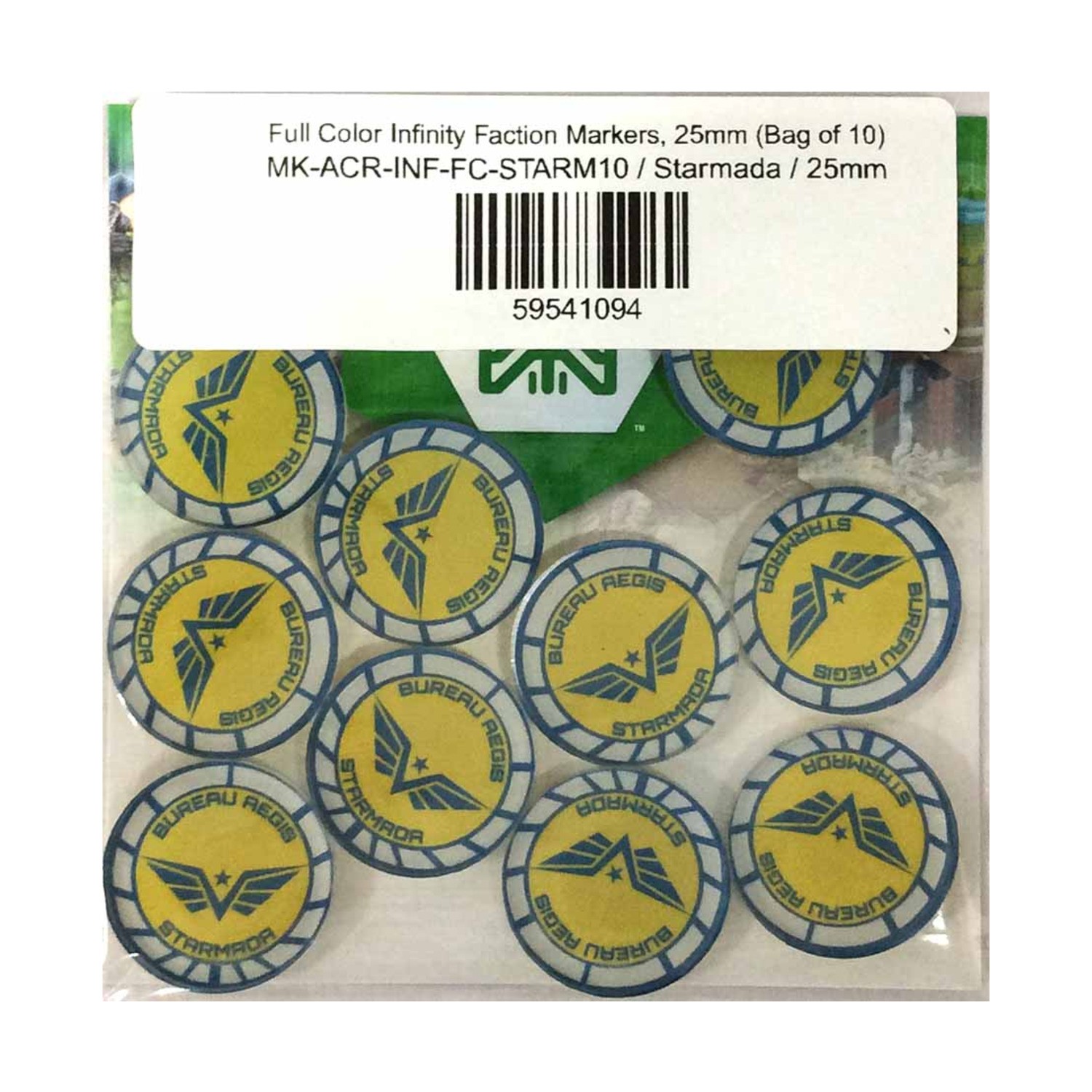 Warsenal Infinity Token Full Color Faction Markers - Starmada New | eBay UK