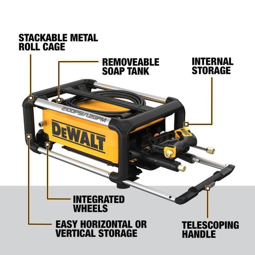 DeWALT DWPW2100 2,100 PSI Electric Cold Water Pressure Washer for sale ...