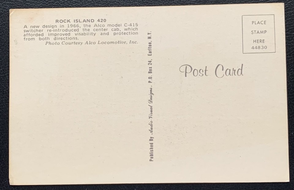 ROCK ISLAND 420 MODEL C-415 DIESEL LOCOMOTIVE 1966 CHROME COLOR ...