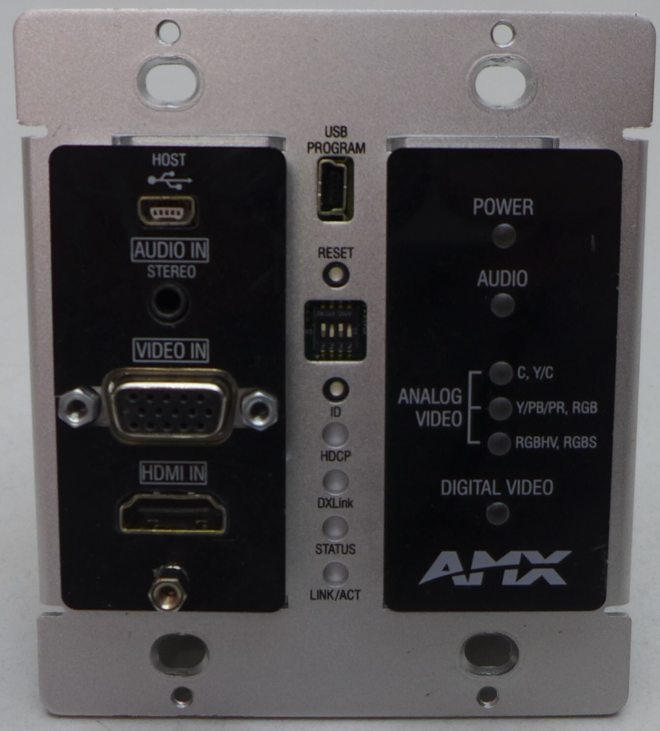 AMX DX-TX-DWP-BL FG1010-325-BL DX Link Multi Format Wallplate ...