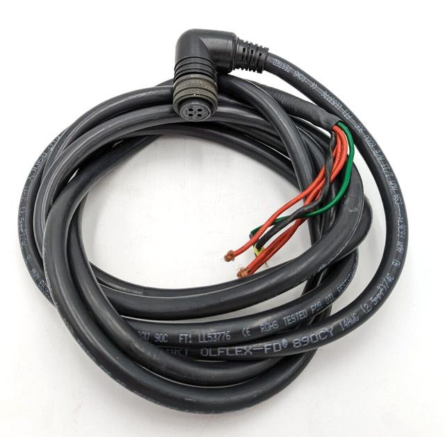 Yaskawa B1EV-05(A)-E Servo Motor Power Cable 200V 1.0-2.5kW 5m Length ...