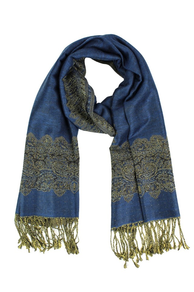 US-SELLER New Reversible Border Paisley Pash, Scarf Shawl Wrap Elegant ...