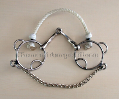 Tandem Twisted Combination Bit Jointed Snaffle Bit With Hackamore | eBay