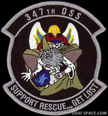 USAF 347th OPERATIONS SUPPORT SQ OSS -SUPPORT RESCUE- GET LOST ORIGINAL PATCH | eBay