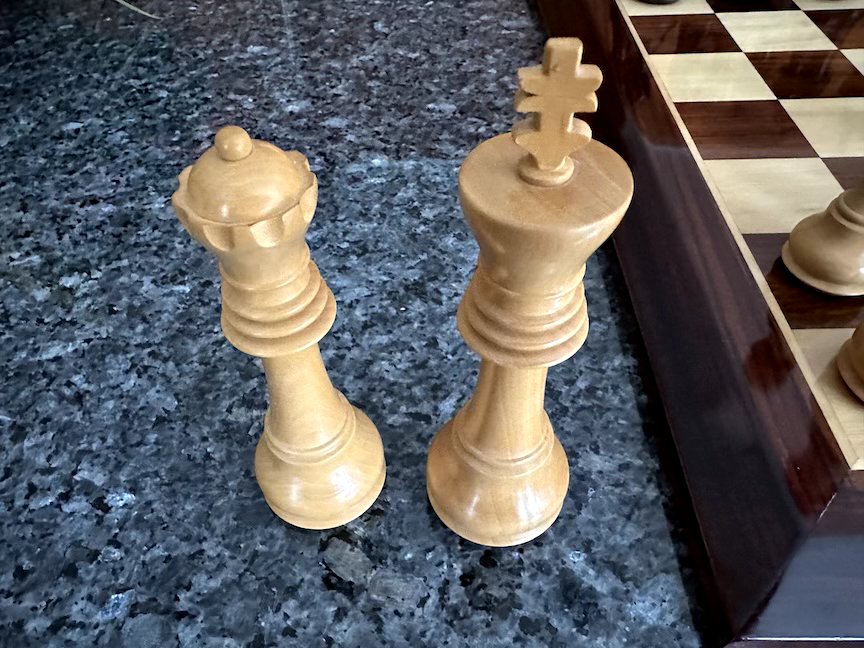 Large wood carved chess set - a true Statement Piece! | eBay