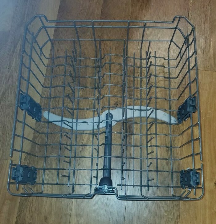 GE Dishwasher Upper Top Dish Rack WD28X25018 WD28X22626 WITH Sprayer ...
