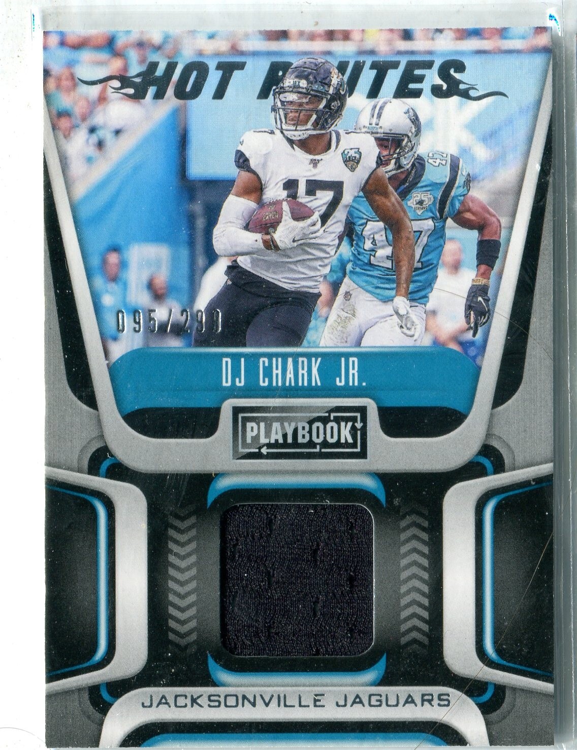2020 Panini Playbook DJ Chark Jr. Hot Routes JERSEY RELIC /299 JAGUARS ...