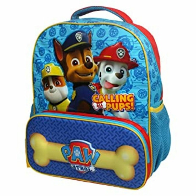 Nickelodeon Paw Patrol 14" Backpack Blue Chase Marshall Rubble for sale ...