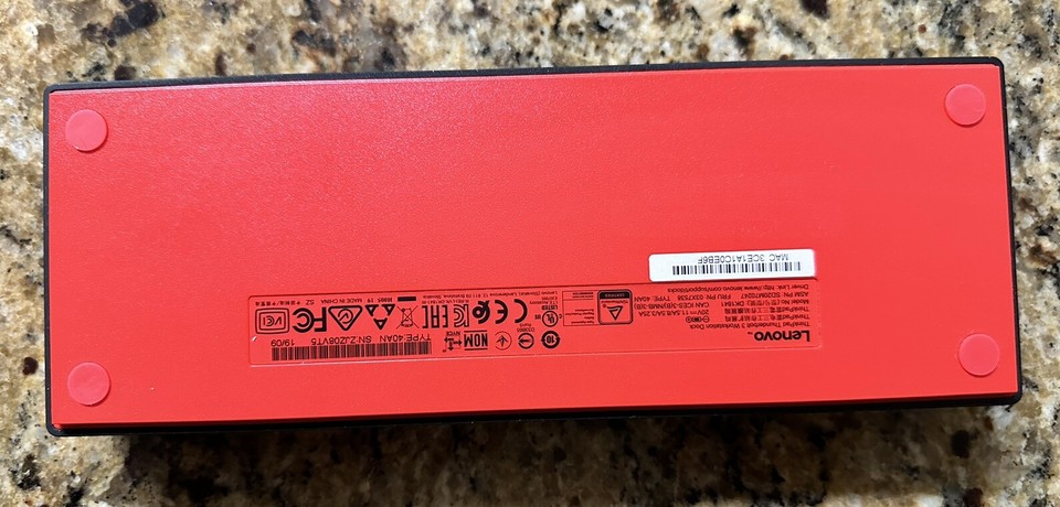 Lenovo ThinkPad Thunderbolt 3 Docking Station Workstation Dock Gen 2 ...