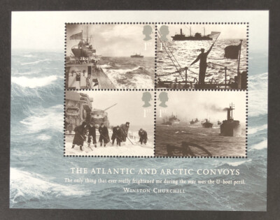 GB 2013 MNH MS3529 Merchant Navy Atlantic & Artic Convoys Stamps ...