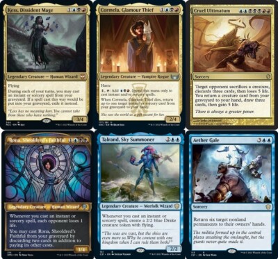 MTG Commander EDH Deck Kess, Dissident Mage 100 Magic Cards Custom Deck ...